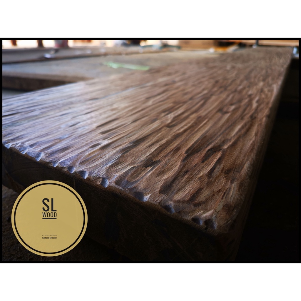 2"(T)Inch × 17"(W)Inch = 39"(L)Inch Balau Solid Rustic Wood Timber ...