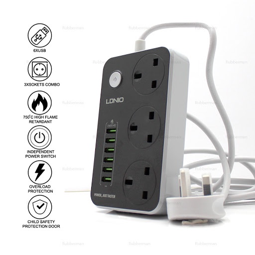 SC3604 PLUG TOP Socket Wayer LDNIO Charger Power Socket EXTENSION wayar ...