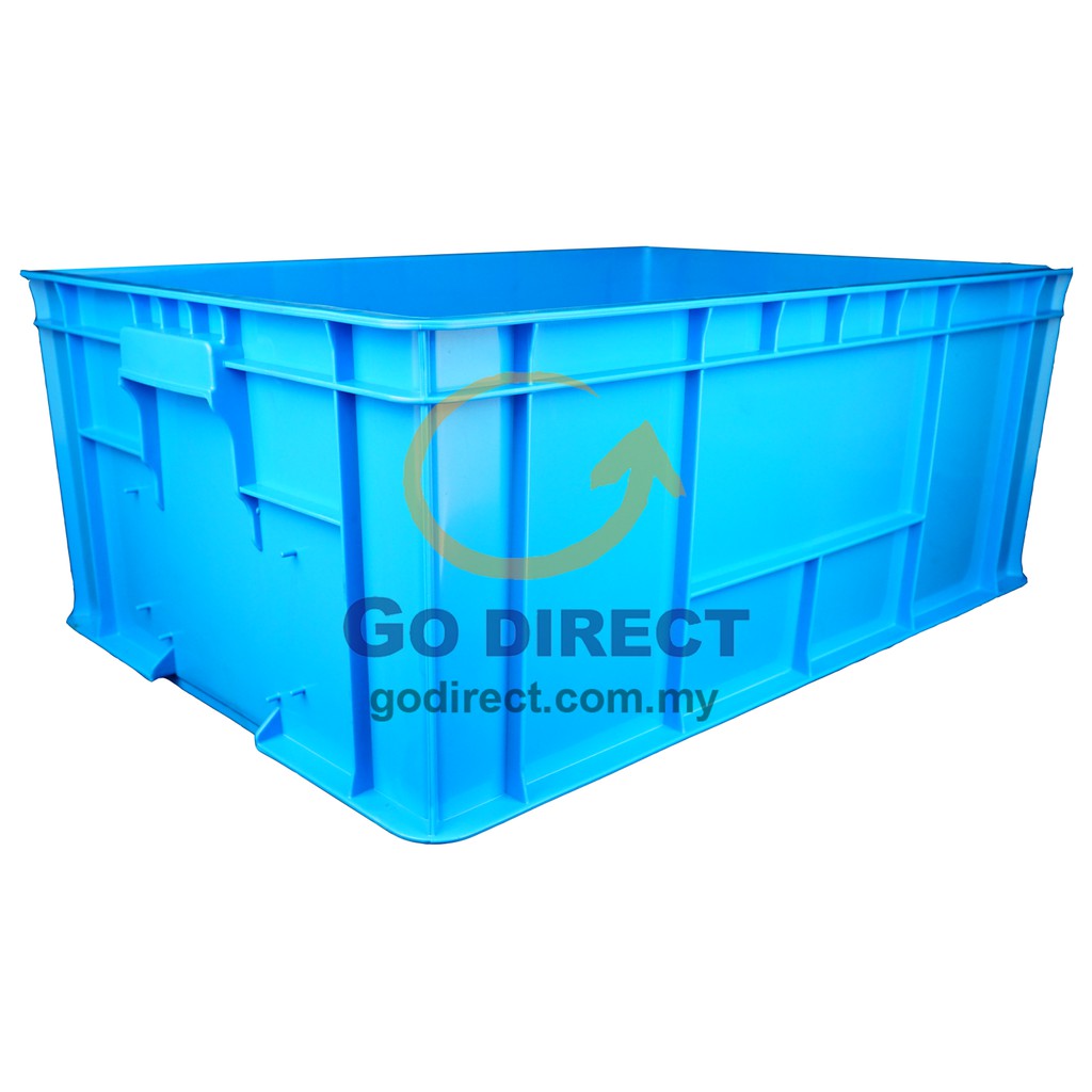 1 X 53L Square Industrial Stackable Container Basket Container Storage ...