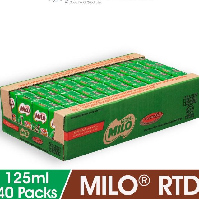 (CTN) Nestle Milo Rtd 40x125ml | Shopee Malaysia