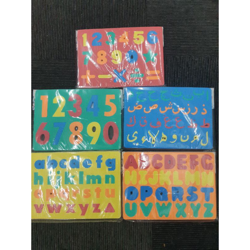 READY STOCK HOT SALE !!! ABC 123 JAWI alphabet eva puzzle mats | Shopee ...