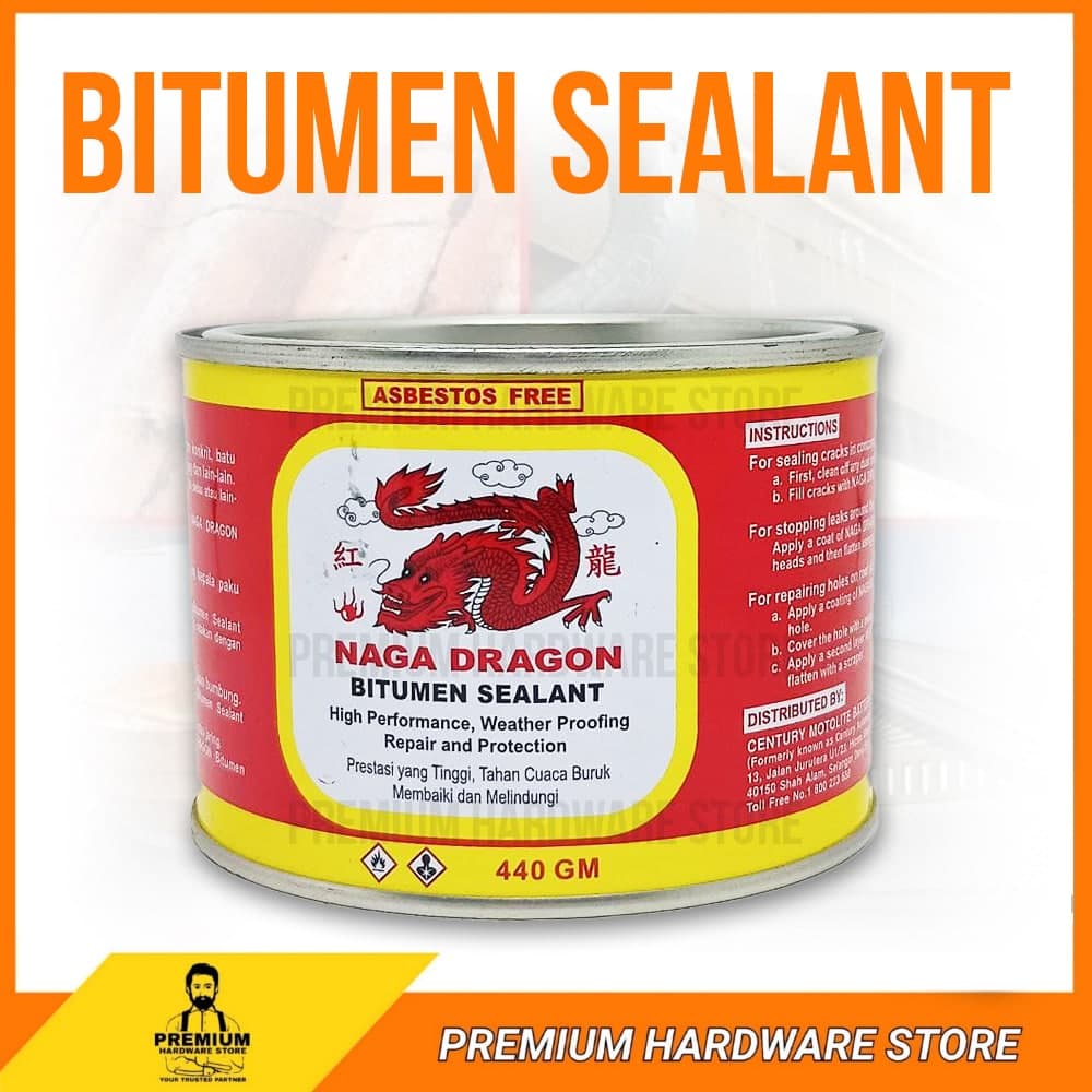 NAGA DRAGON Bitumen Sealant Compound 440G & 2.5KG Gam Bumbung Zink ...