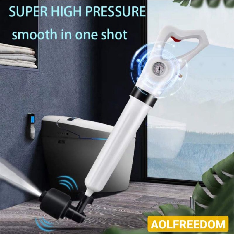 💯👍High Pressure Air Blaster Gun Drain Dredge Tool Kitchen Toilet ...