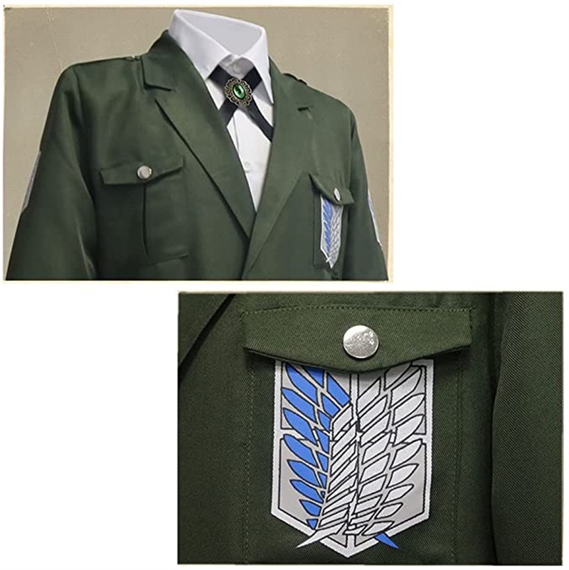 Attack on Titan Cosplay Levi Costume Shingek No Kyojin Scouting Legion ...