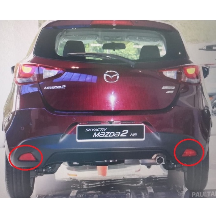 BUMPER REFLECTOR REAR LEFT & RIGHT GENUINE PART (ORIGINAL) [LH DA6J 51 ...