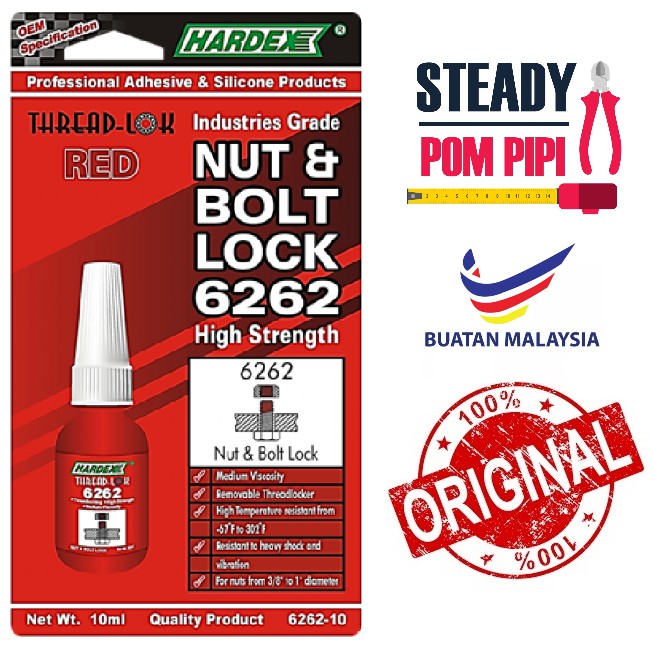 6262 HARDEX NUT AND BOLT THREAD LOCK (10ML) | Shopee Malaysia