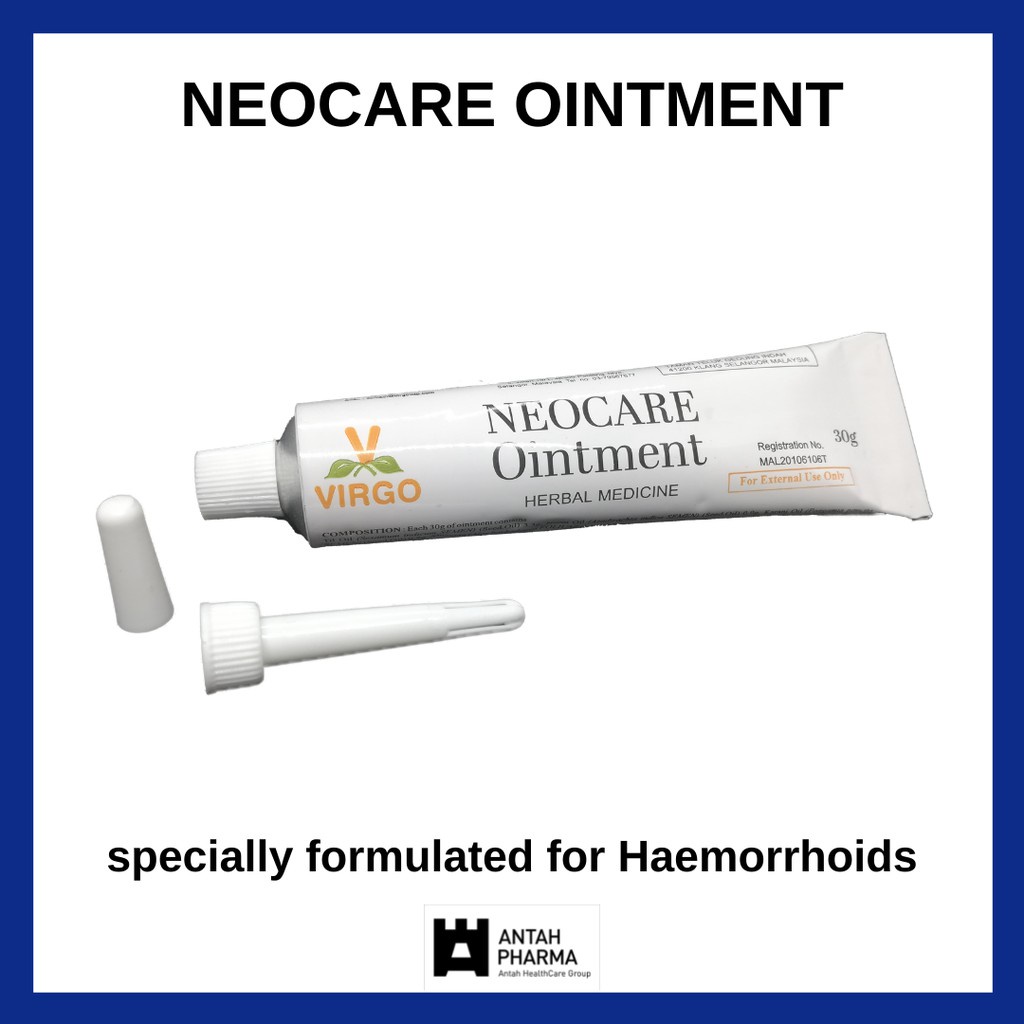 NEOCARE OINTMENT 30g for Hemorrhoids/Piles/Buasir(Neo Healer) | Shopee ...