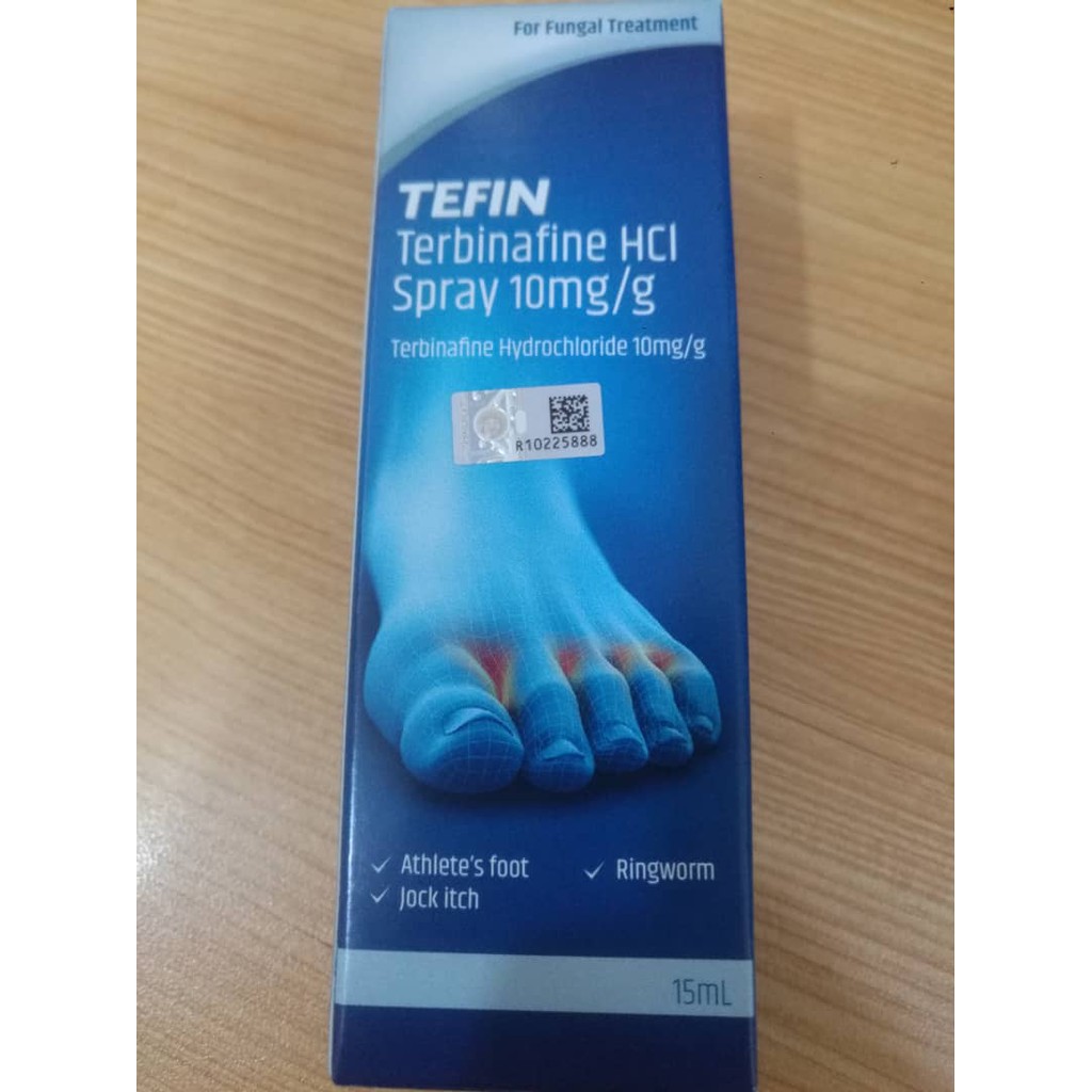 TEFIN TERBINAFINE HCL SPRAY 10MG/G 15ML | Shopee Malaysia