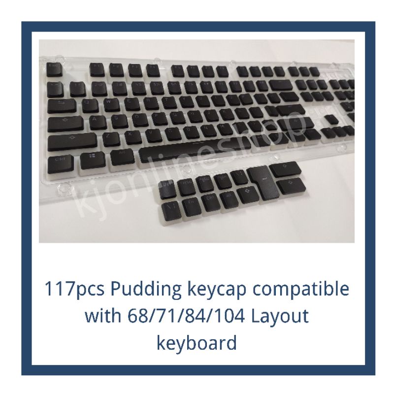 ⭐Perak Stock⭐Pudding Keycaps PBT Double Shot Injection Keycap for ...