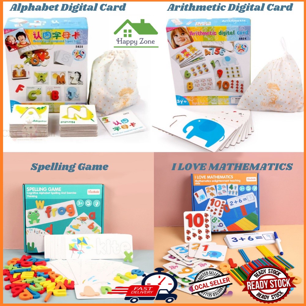 🔥MalayReadyStock🇲🇾 ABC Alphabet, Number Digital and Spelling Words Game ...