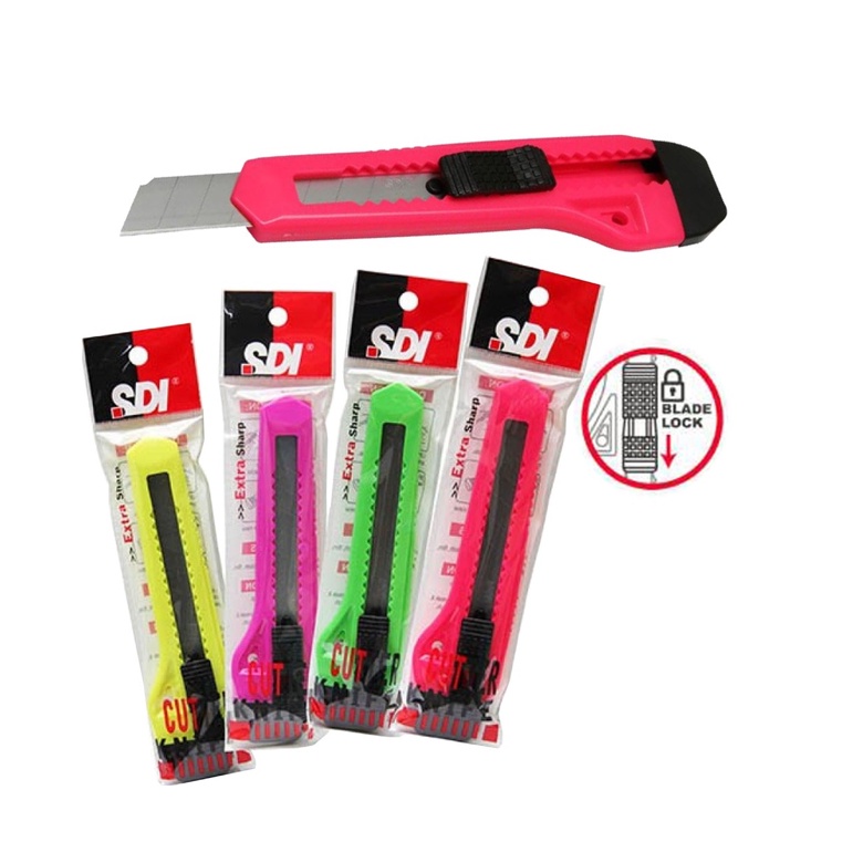 SDI Cutter Knife 0426A - Size Big Assorted Colors | Shopee Malaysia