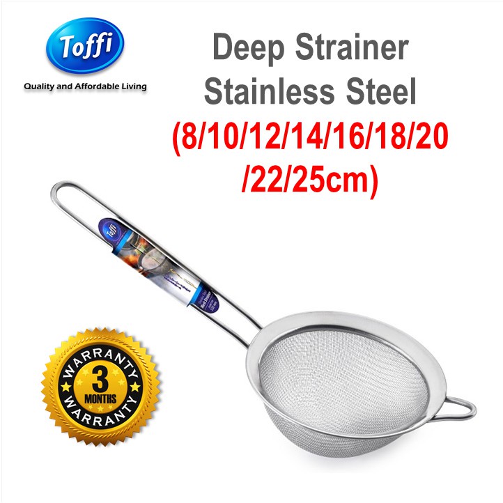 Stainless Steel High Fine Mesh Deep Oil Strainer / Flour Sieve ...