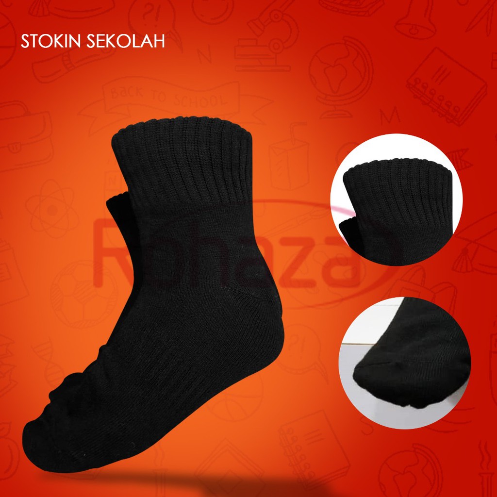 Stokin Sekolah Hitam | Shopee Malaysia