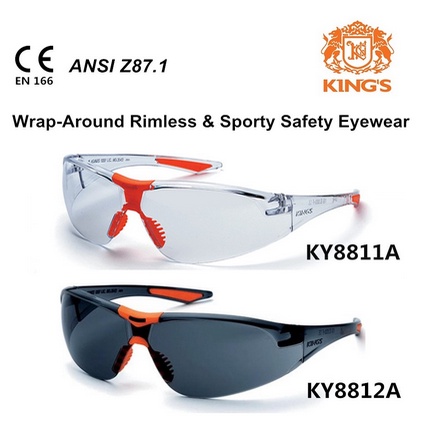 King KY8811 / 8812 SUNGLASS SAFETY EYEWEAR SPEK CERMIN MATA KERJA ...