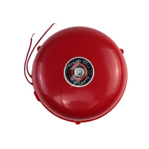 4" inch / 100mm Dia Schools Fire Alarm Round Shape Electric Bell Red ...
