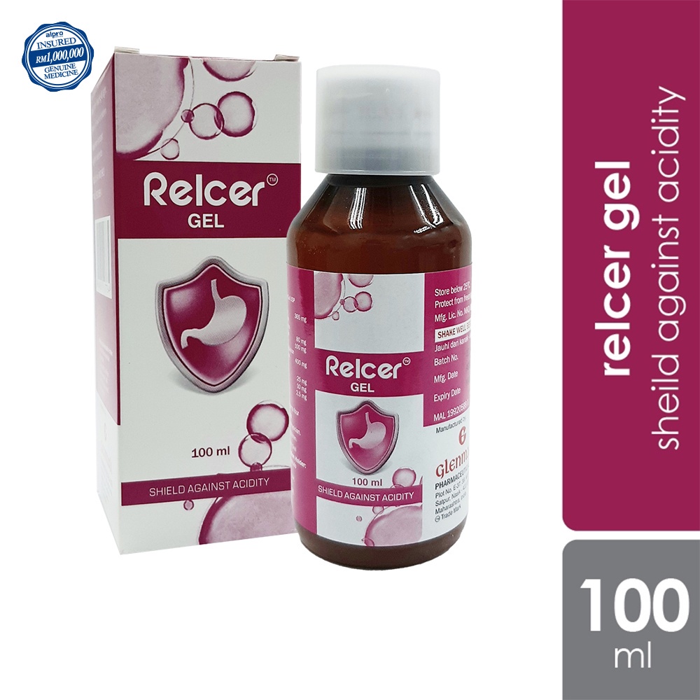 Relcer Gel 100ml | Relieve Hyperacidity, Gastritis, Flatulence ...