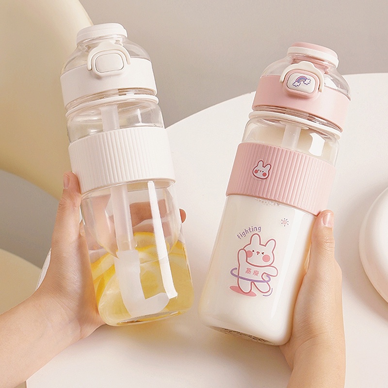 1100ML Large Capacity Drinking Water Bottle BPA FREE Cute Bear Wind ...