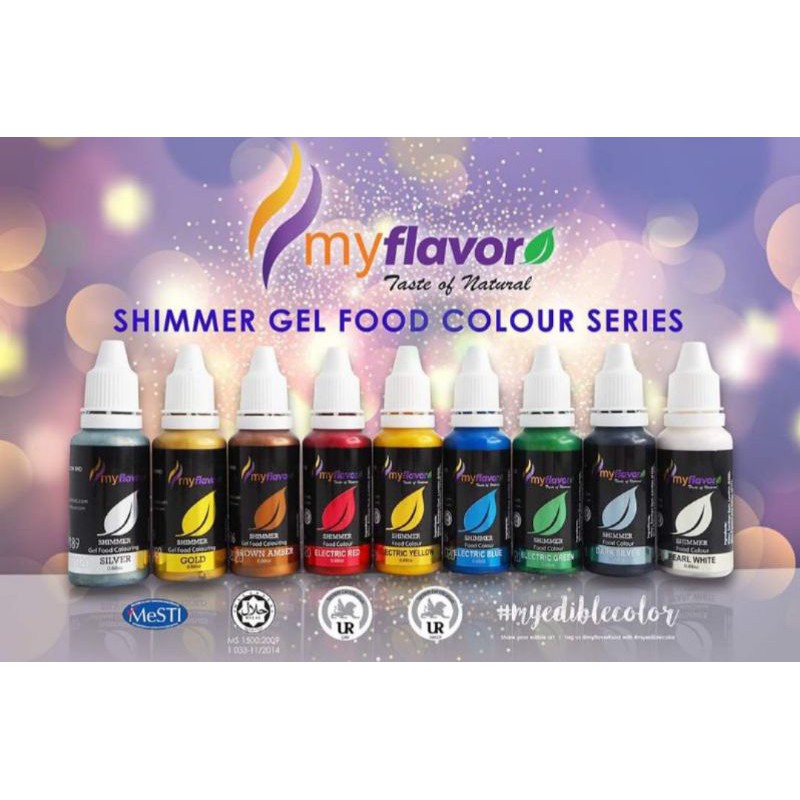 MyFlavor shimmer color gel edible / 可食颜色 / warna makanan / READY STOCK ...