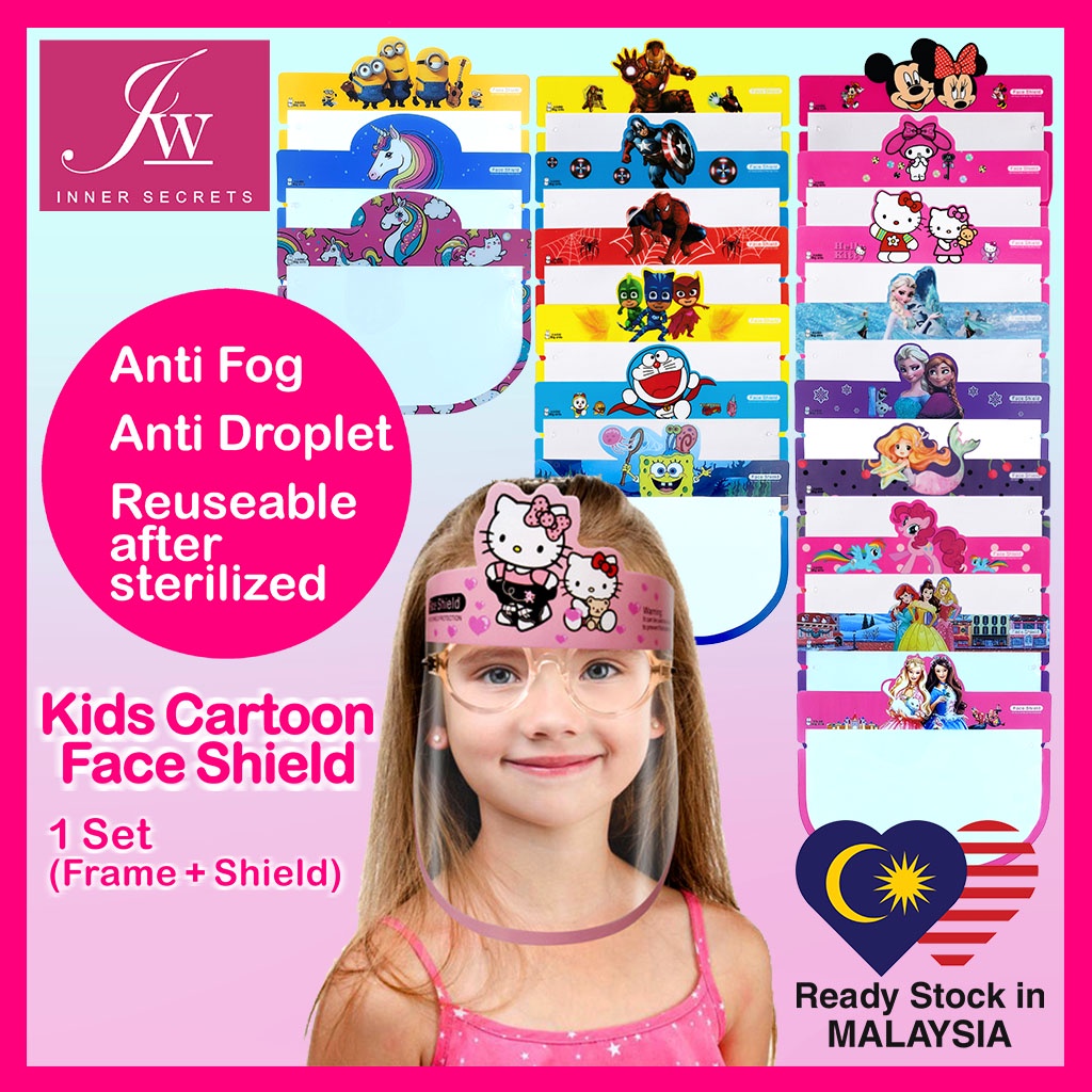 【READY STOCK】Kids Cartoon Face Shield Eye Protection for Students at ...