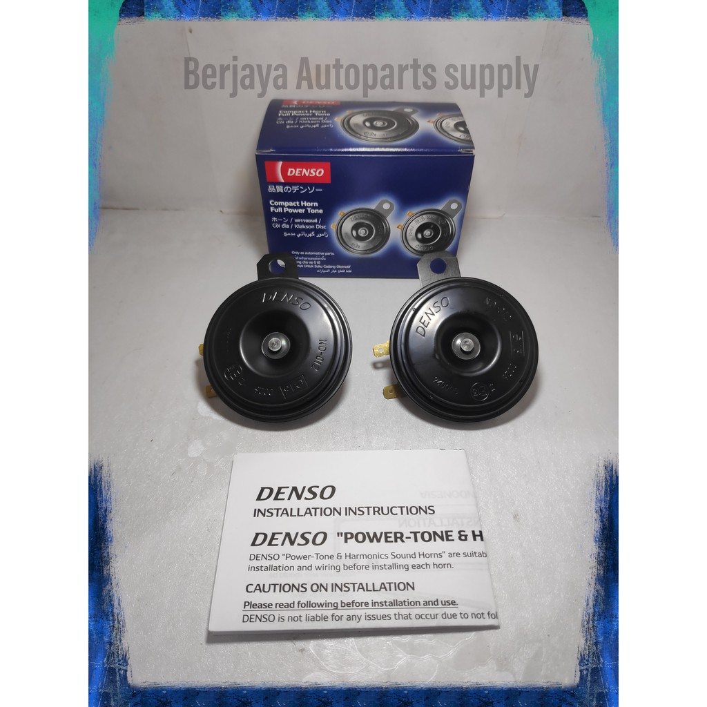 Denso Disc Plate Horn 12V Innova Fortuner Sound 100% Original | Shopee ...