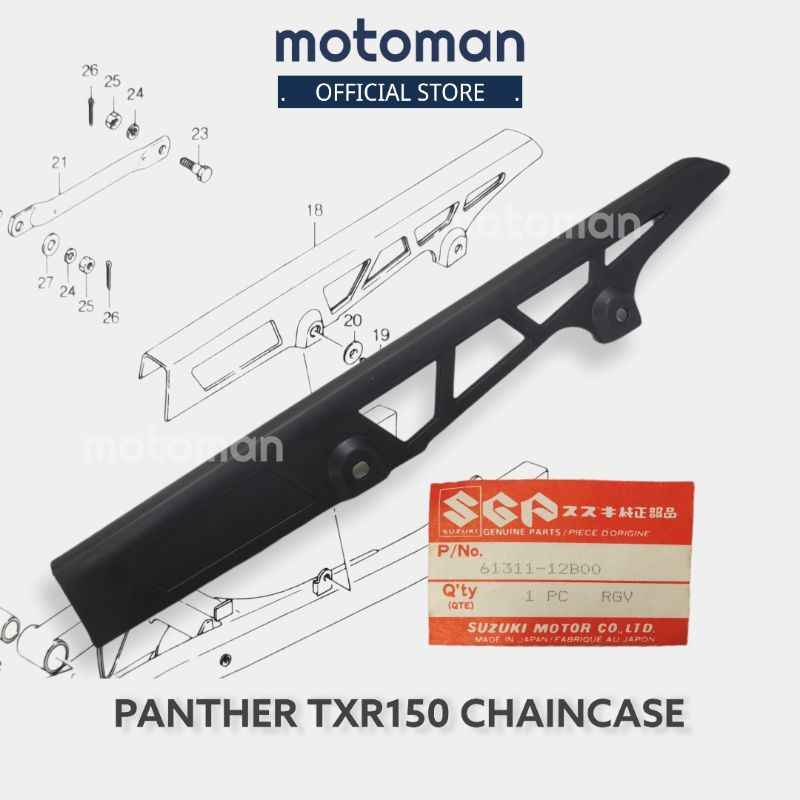 Suzuki TXR Panther Cover Rantai 100% Original Chain Case TXR 150 Chain ...