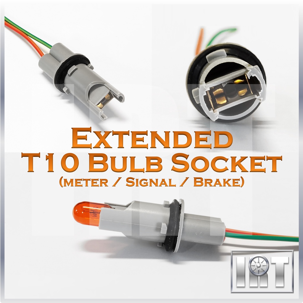 T10 Extended T13 T15 Bulb Socket Long Soket Signal Third Brake T6 T8 ...