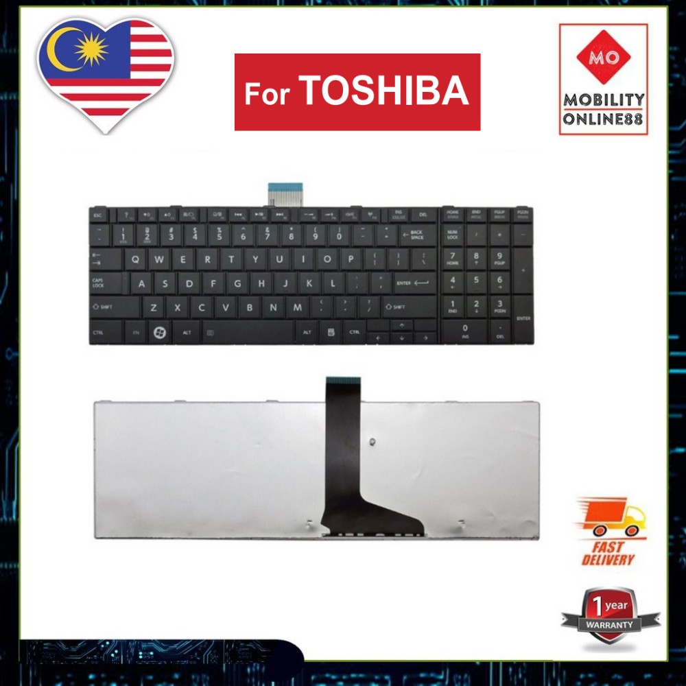 TOSHIBA C850 Laptop Keyboard | Shopee Malaysia