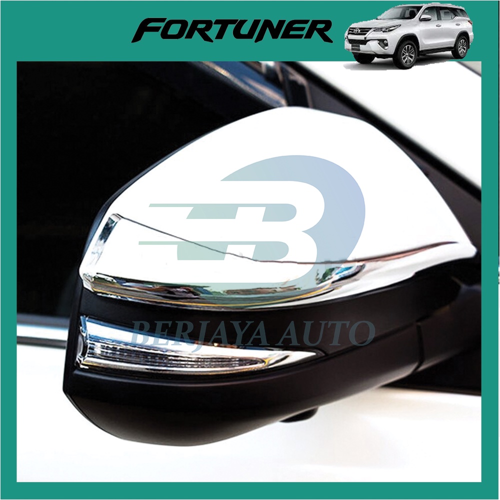 Toyota Fortuner Side Door Mirror Rearview Cover Trim Side Mirror Chrome ...