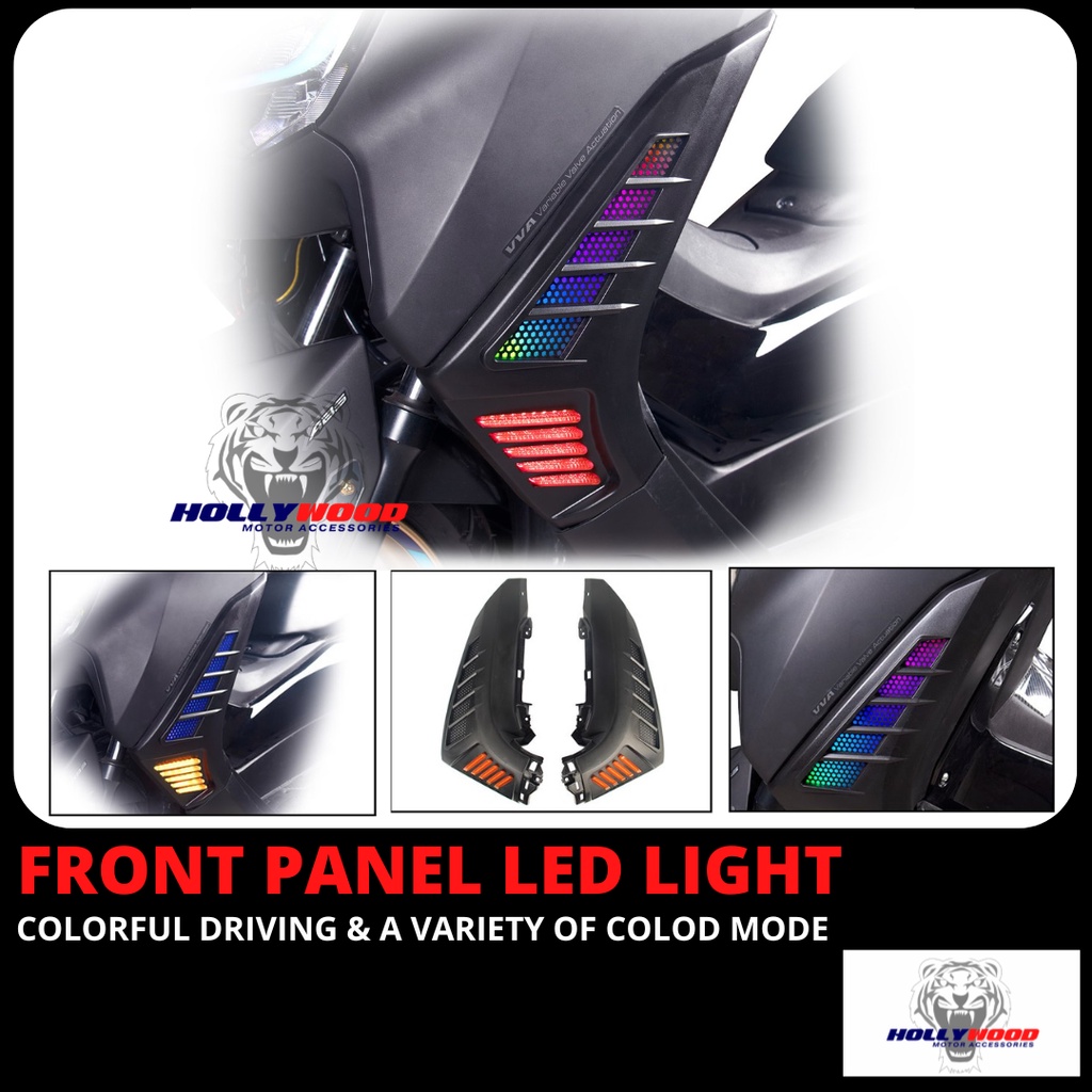 YAMAHA NMAX155 V2 / NMAX NEW FRONT SIDE COVER + PANEL LED SIGNAL LIGHT ...