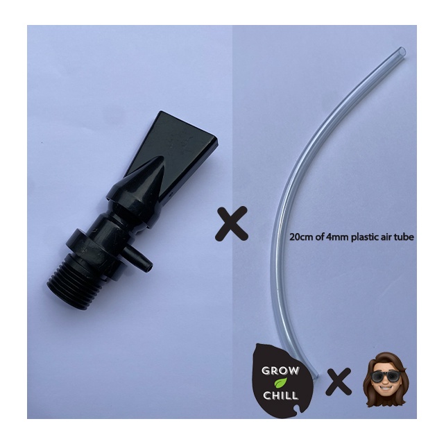 1/2" Venturi Oxygen For Aquarium Air Intake Nozzle Duckbill Sprinkler ...