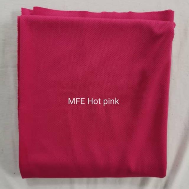 1m kain microfibre eyelet jersi kain sukan kain mask 20 kaler | Shopee ...