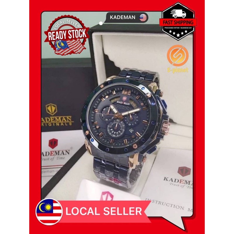 🇲🇾Ready stock🇲🇾 KADEMAN K6138 Original Sport Watch Men Wristwatch ...