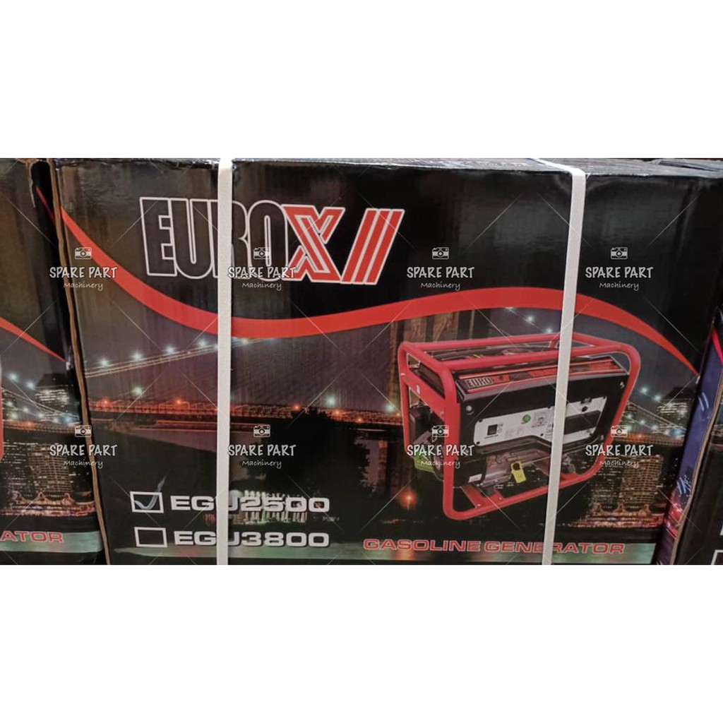 (FREE 1L ENGINE OIL)EUROX/Europower 2KW EGU2500 Gasoline Generator / 3KW EGU3800 GASOLINE ...