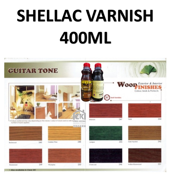 400ml GUITAR TONE Wood Varnish Wood Shellac Syelek Kayu | Shopee Malaysia