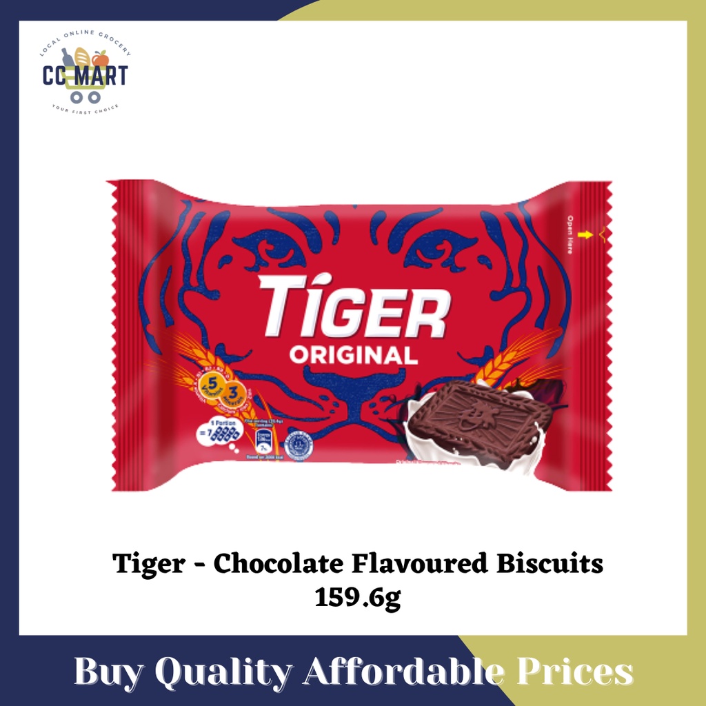 Tiger - Chocolate Flavoured Biscuits / 159.6g | Shopee Malaysia