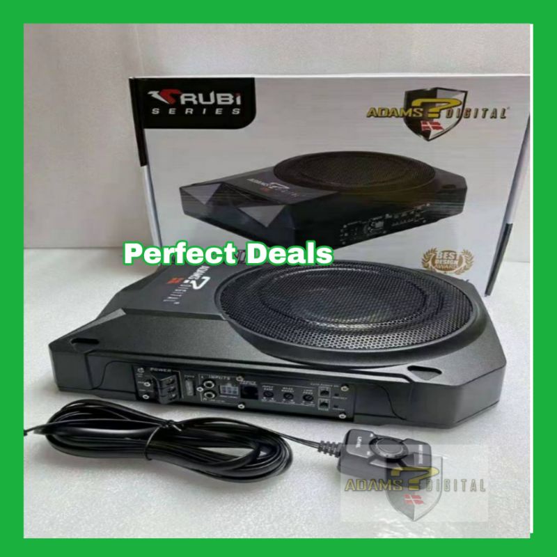🔥ADAMS DIGITAL RUBI SERIES 10 INCH SUPER FLAT UNDER SEAT BASS PRO SL ...