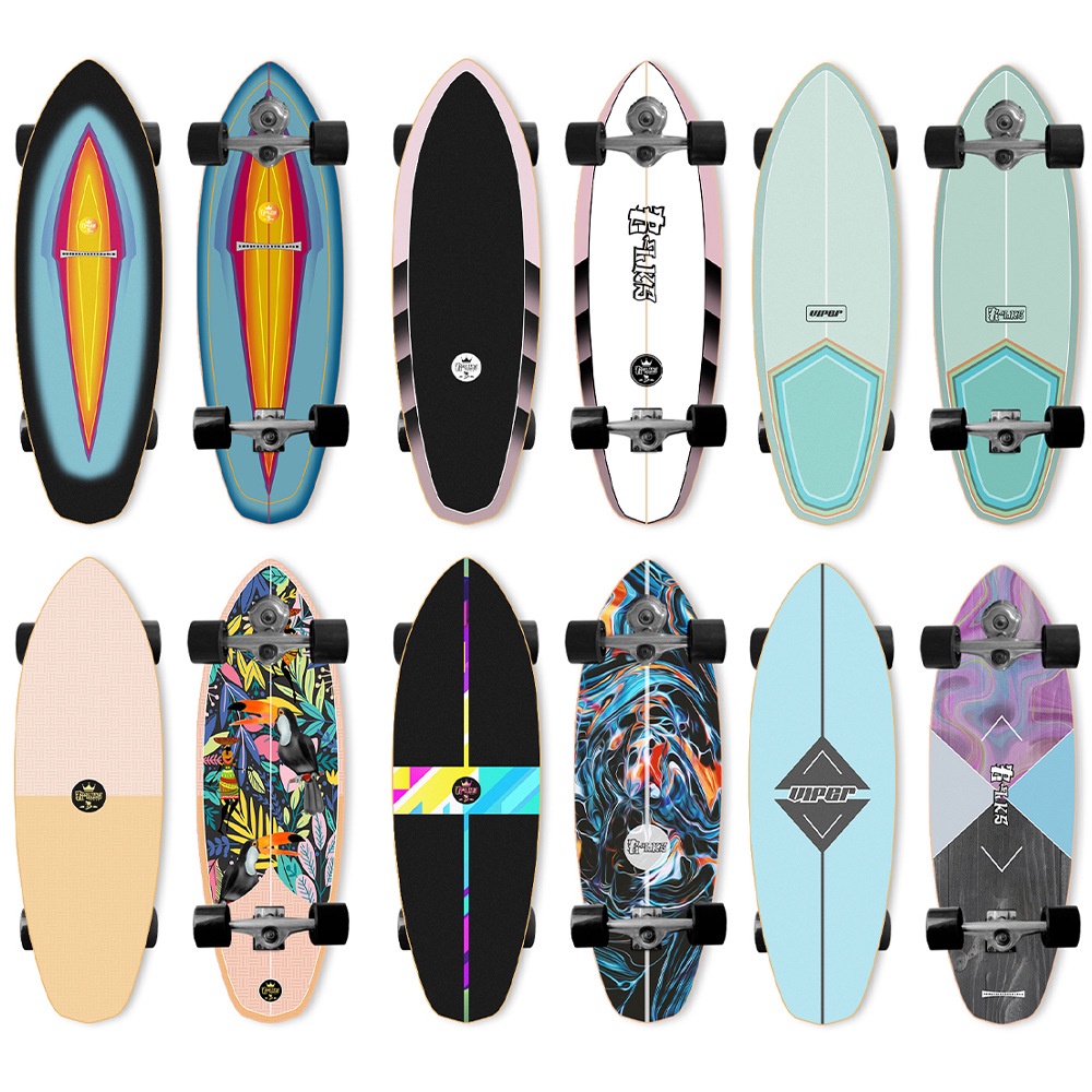 BLKS 32INCH surfskate SURF SKATEBOARD SKATEBOARD blks Land Surfboard ...