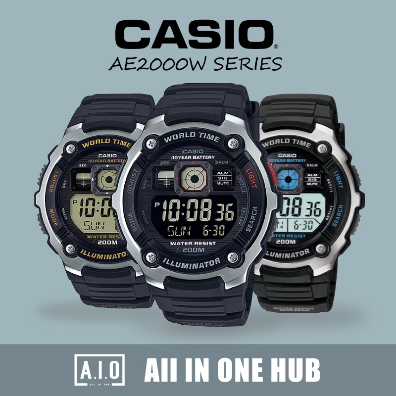 *100% Authentic* AE-2000W / AE-2000WD (AE2000W) Series Men Standard ...