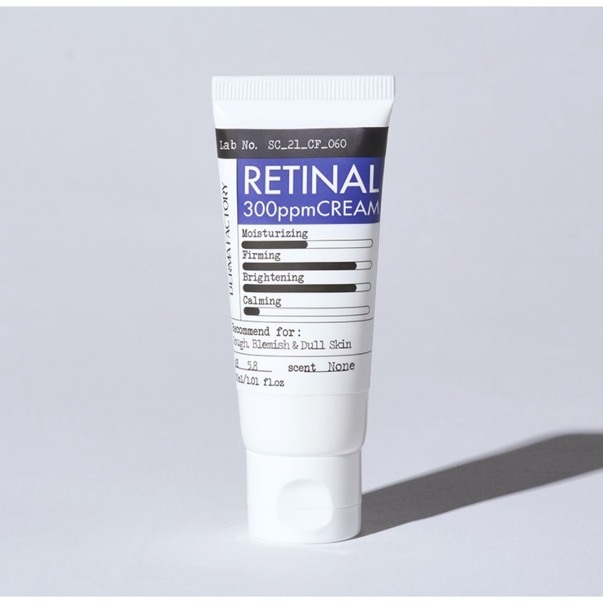 DERMA FACTORY Retinal 300ppm Cream 30ml/pack Wrinkle Care, Whitening ...