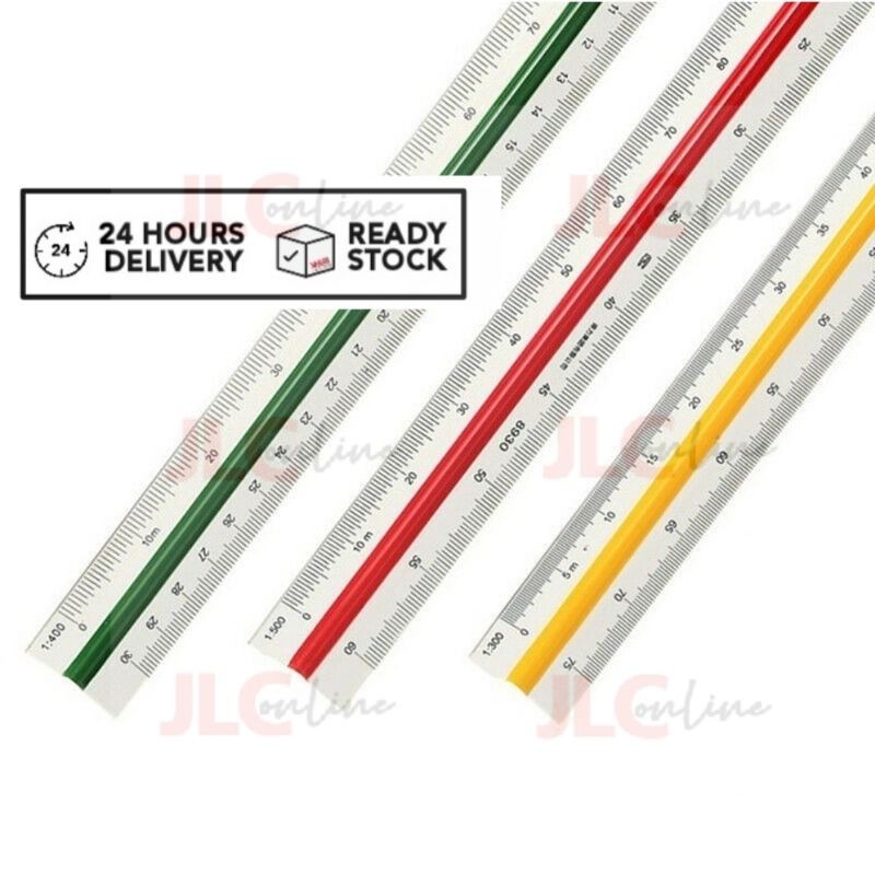 30cm Triangle Scale Architect Engineer Technical Ruler 12" | Shopee ...