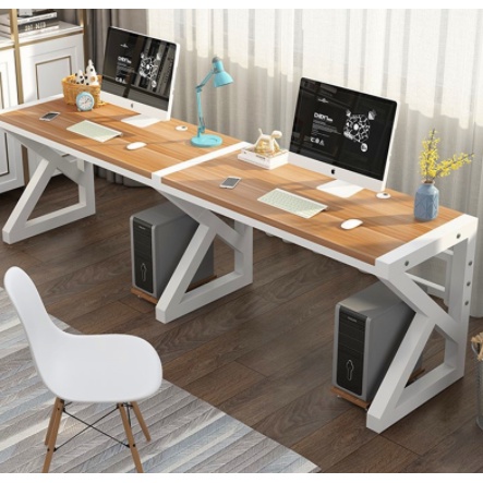 💻 Double Seater Desk Desktop Computer Office Table Student Staff Gaming ...