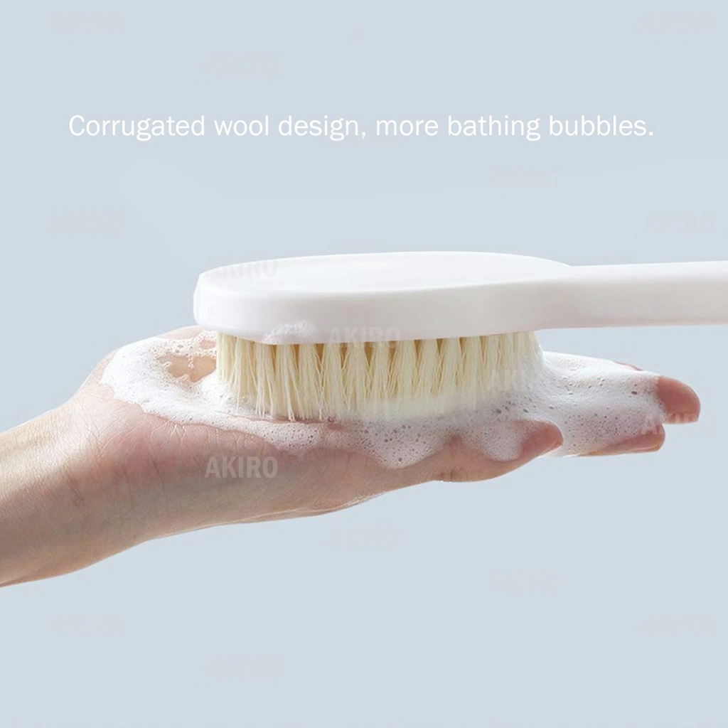 AKIRO Japanese Soft Shower Brush Back Skin Body Care Brush Berus Badan ...