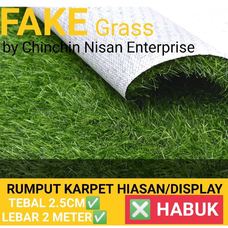 (2Mx1M) RUMPUT TIRUAN HIASAN/DISPLAY TANPA HABUK | Shopee Malaysia