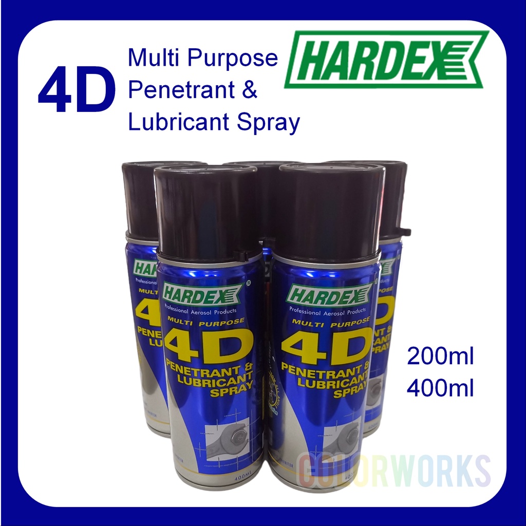 HARDEX HD440 HD420 4D PENETRANT & LUBRICANT SPRAY (400ML HD440)( 200ML ...