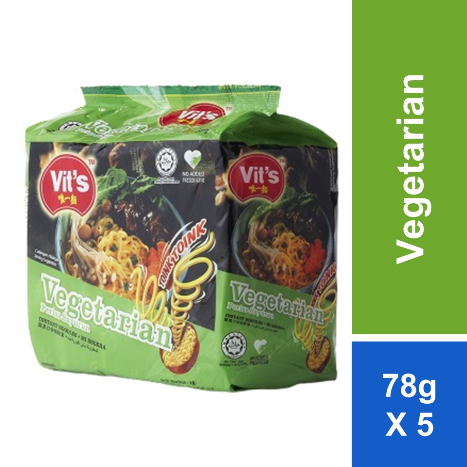 Vit's Vegetarian Instant Noodles 78g x 5 pkts | Shopee Malaysia