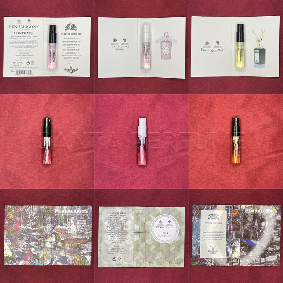 Penhaligon Perfume Collection 3 Fragrances 2ml Perfume Sample Fragrance ...