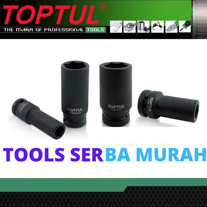 DEEP SOCKET IMPACT 19MM TOPTUL KABE1619 | Shopee Malaysia