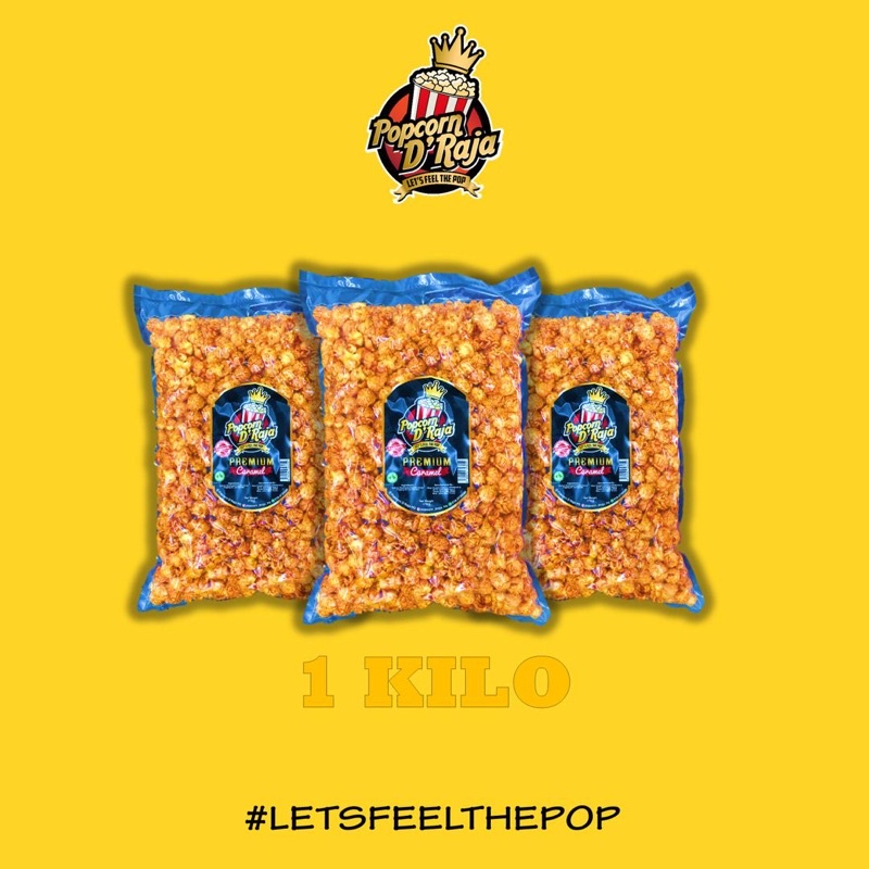 🍿[ READY STOCK ]🍿 POPCORN D’RAJA, PREMIUM FULLY COATED CARAMEL (1kg/5kg ...