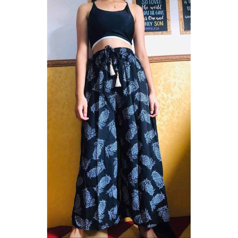 Squarepants Challis Printed (Boho Pants) | Shopee Malaysia