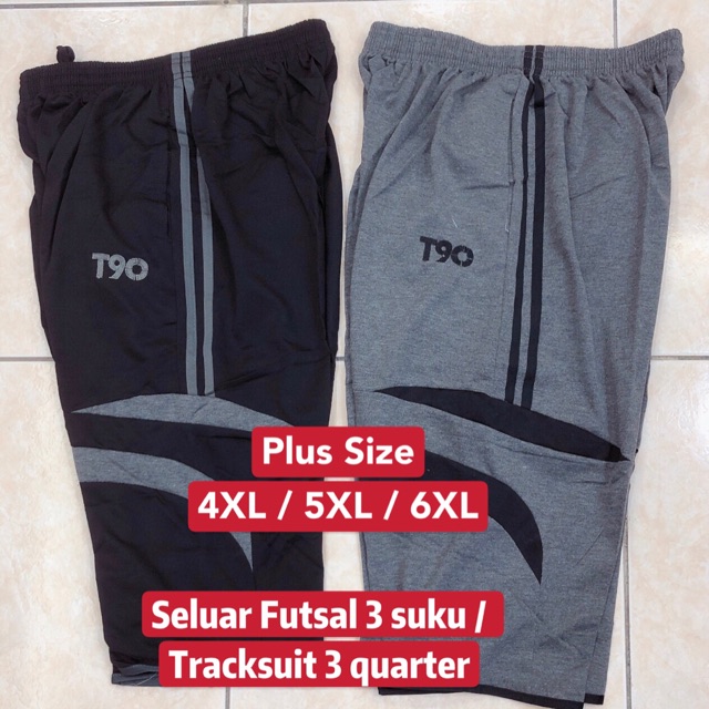🔥XL/9XL🔥Seluar Futsal 3 Suku / Tracksuit 3 Quarter | Shopee Malaysia
